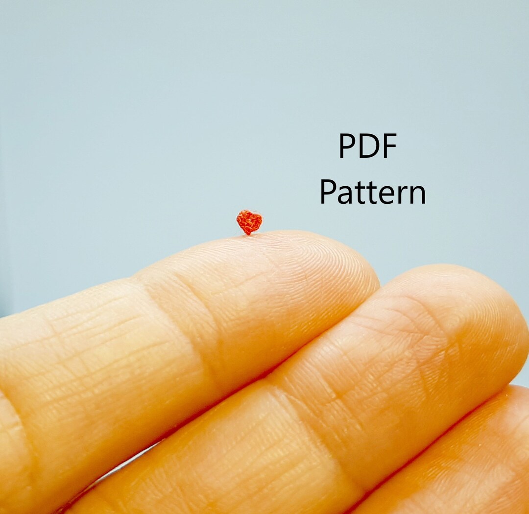 Heart Micro Crochet Pattern. Red Heart Micro Crochet Pattern. Red Heart ...