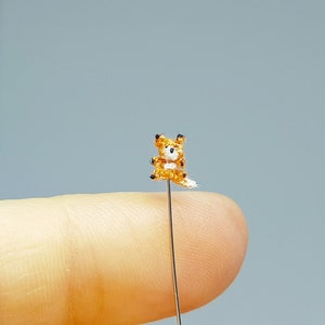 Micro Crochet Fox Pattern. Crochet Fox Miniature Pattern. How to ...