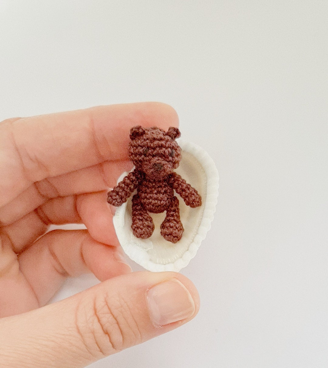 Crochet Bear Pattern. How to Crochet Miniature Bear. Dollhouse Teddy ...