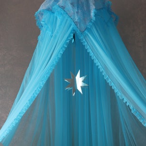 Embroidered Blue Mosquito Net - Etsy