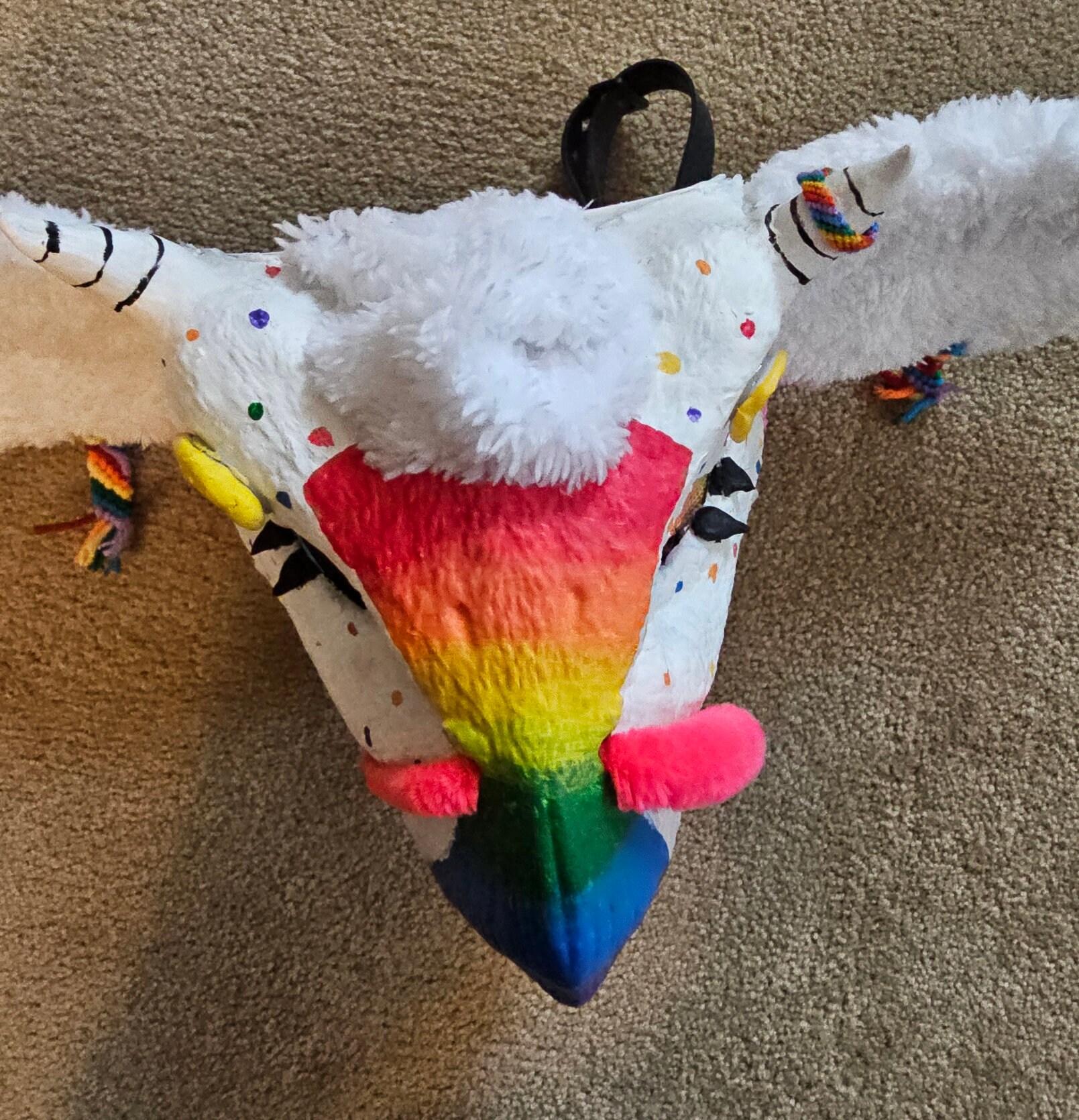 Rainbow, Pre-made Dino Mask - Etsy