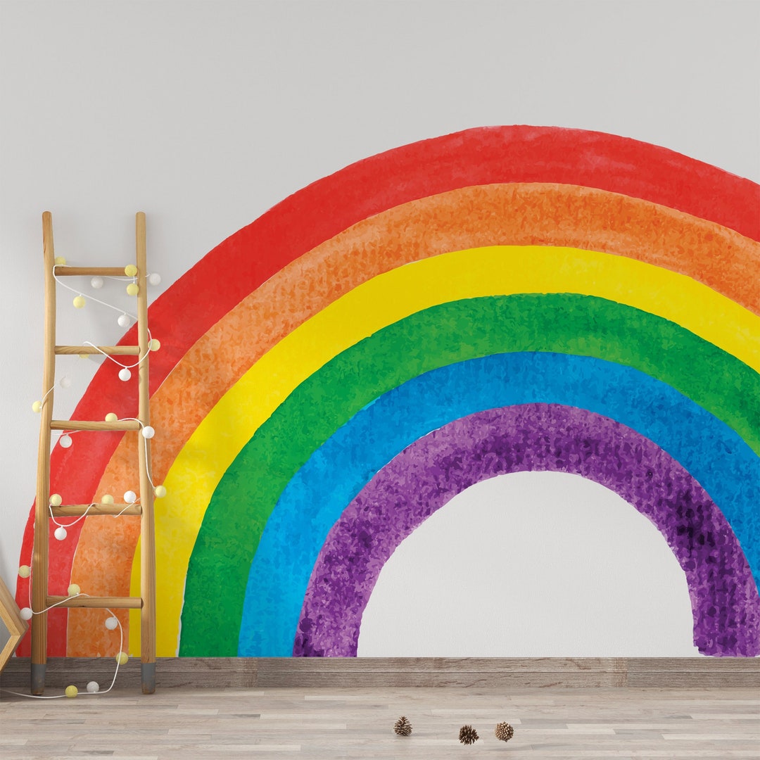 Colorful Rainbow Wall Decal: Nursery & Kids Room Decor - Etsy