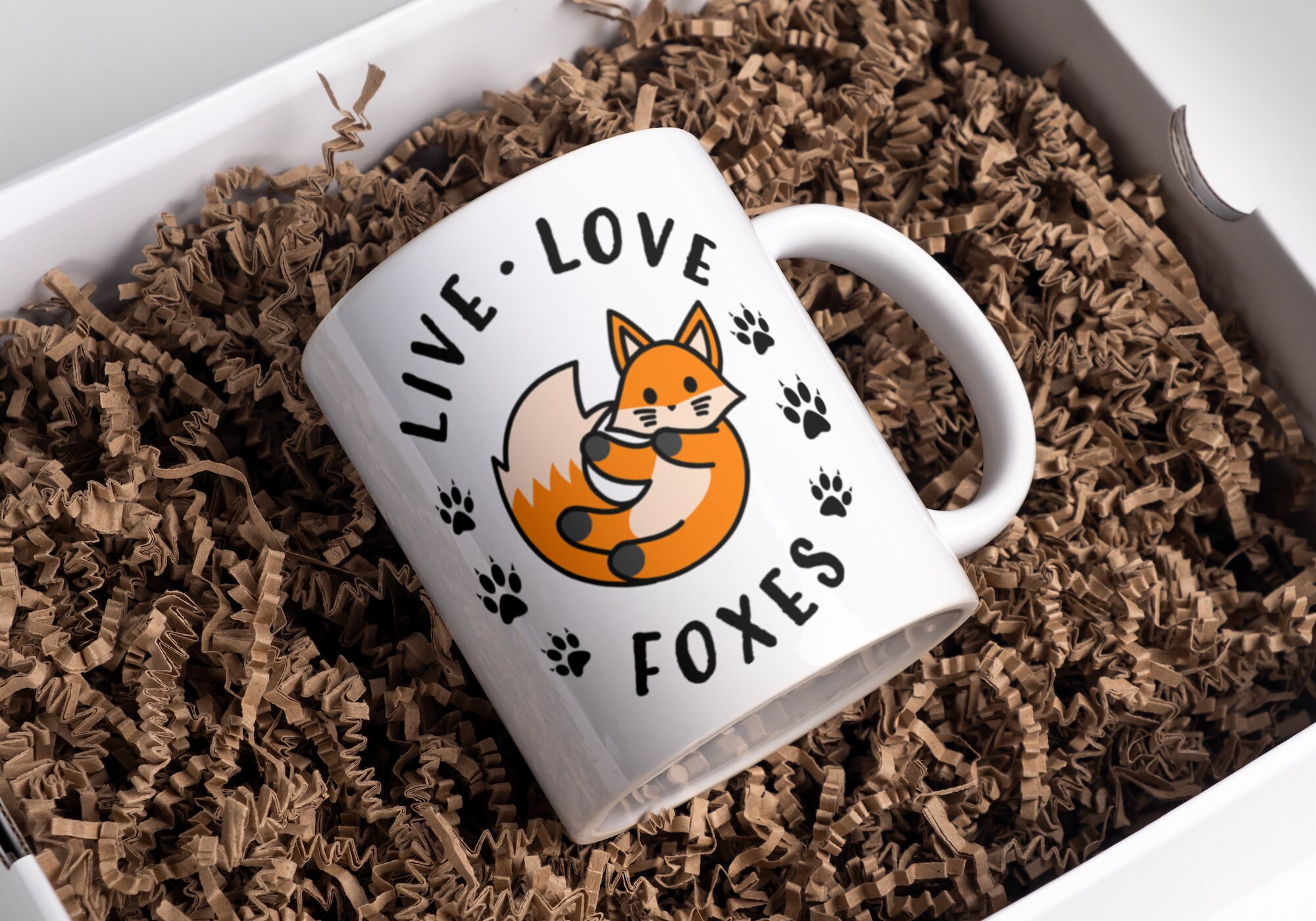 Fox Appreciation Mug-live Love Foxes-urban Fox Lovers Gift-cute and ...