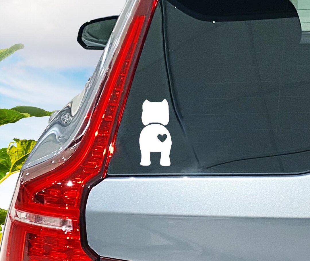 American Bully Butt Vinyl Decal Sticker, Dog Mom, Dog Lover, Animal ...
