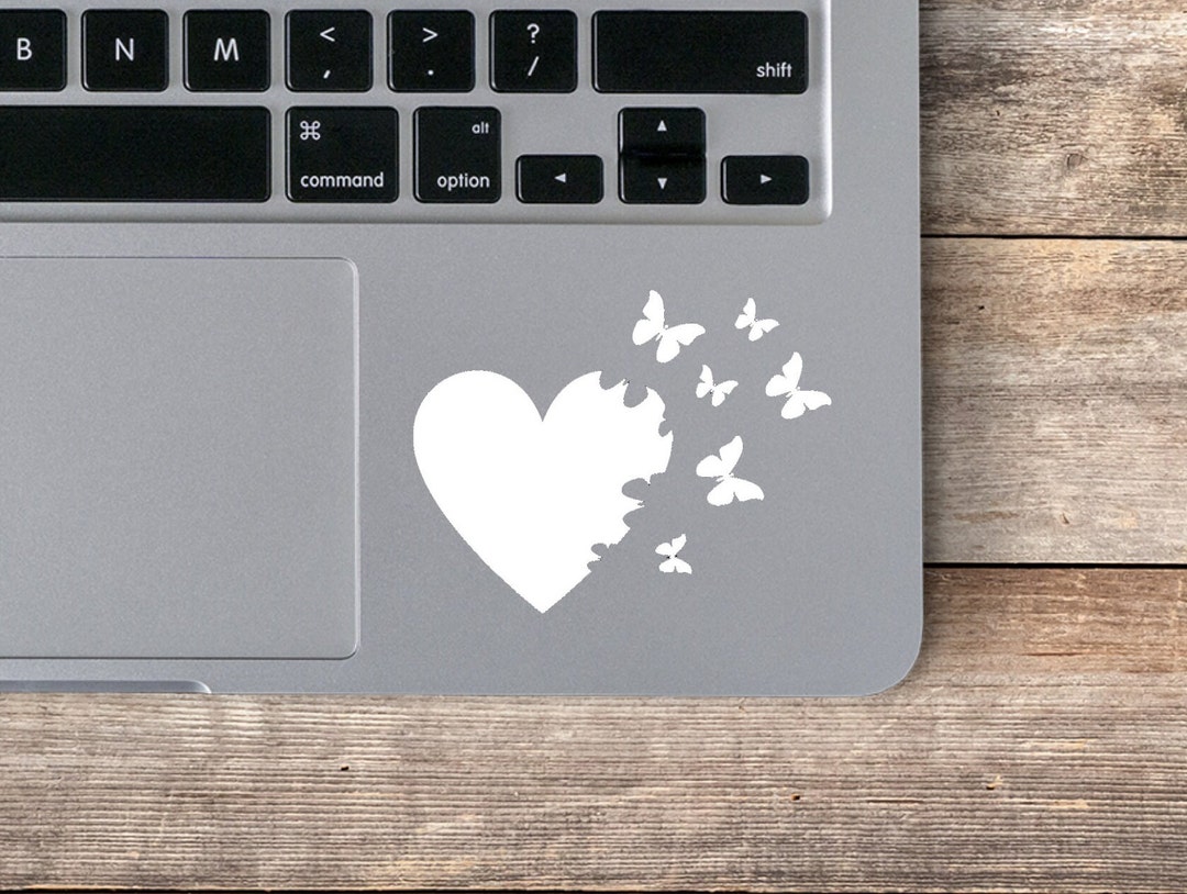 Butterfly Heart Vinyl Decal, Flying Butterflies, Car, Laptop - Etsy