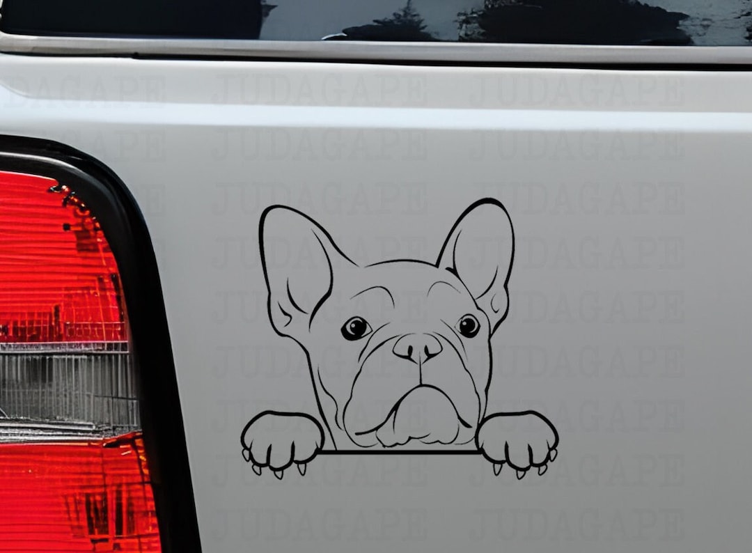 Peeking French Bulldog Vinyl Decal: Perfect for Cars, Trucks, Windows ...