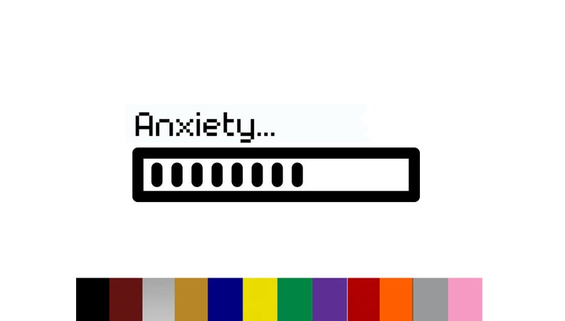 Anxiety Loading Vinyl Sticker Decal Car Decal Truck Decal - Etsy