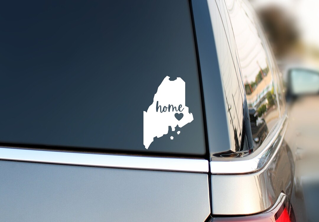 Maine Home State Vinyl Decal Sticker, Car Window, Laptop, Phone, Maine ...