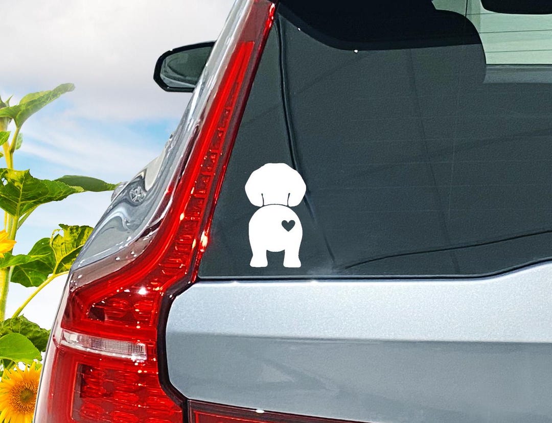 Beagle Butt Vinyl Decal Sticker, Dog Mom, Dog Lover, Animal Lover, Car ...
