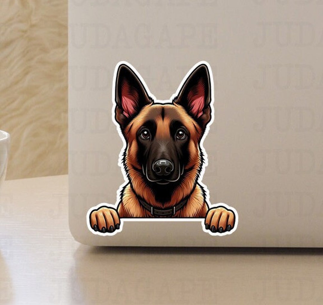 Adorable Belgian Malinois Decal Sticker Ideal for Dog Lovers to ...