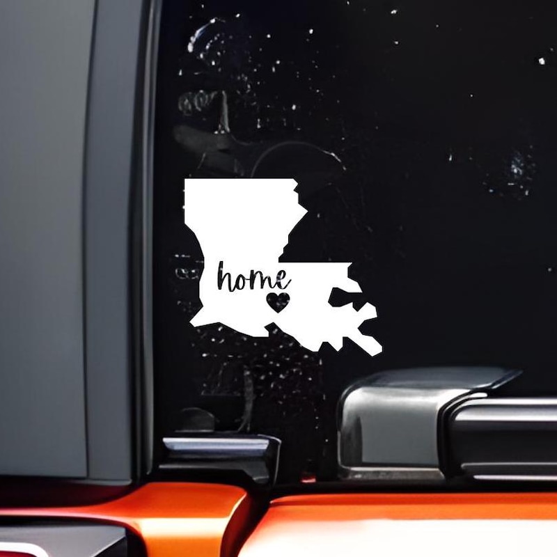 Louisiana Home Decal - Etsy