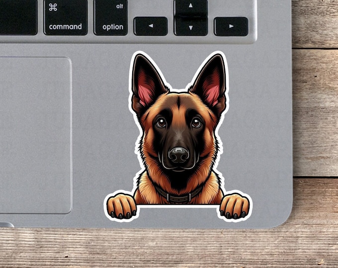 Adorable Belgian Malinois Decal Sticker – Ideal for Dog Lovers to ...
