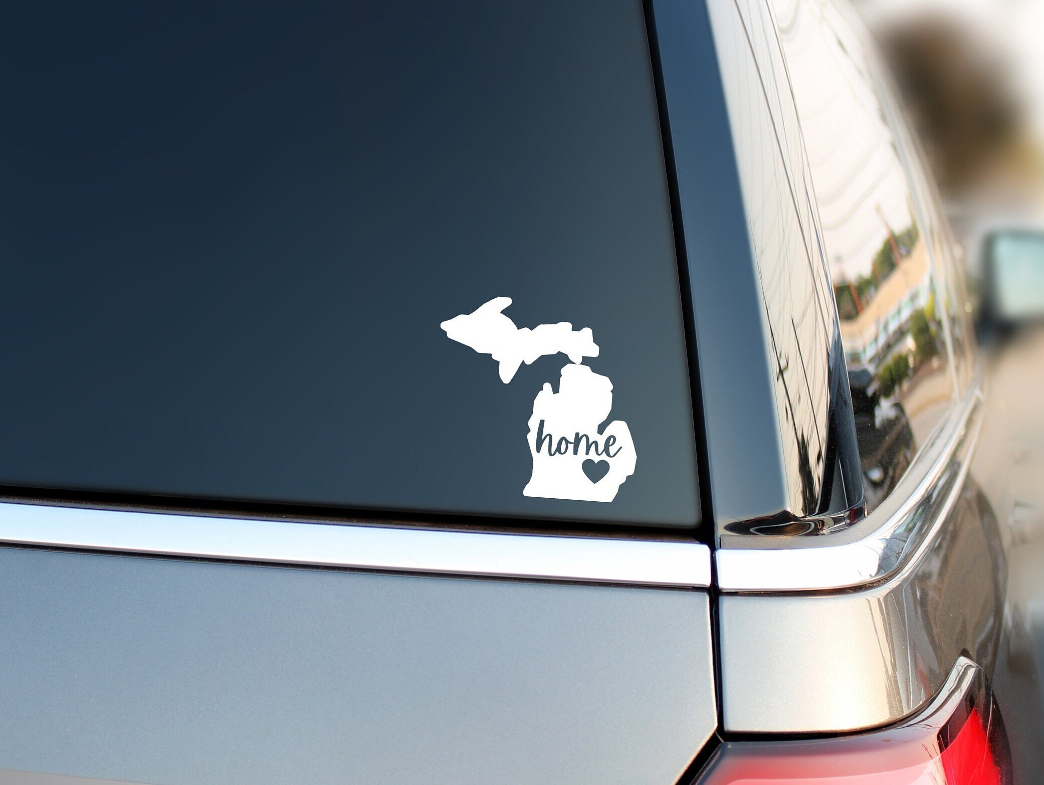 Michigan Home State Vinyl Decal Sticker – Perfect for Car Windows ...