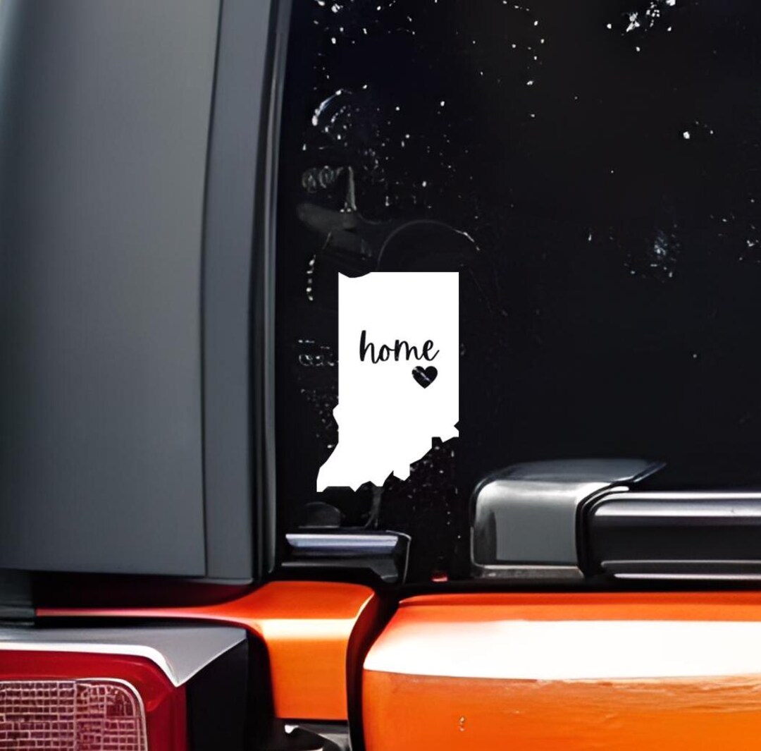 Custom Indiana Home State Vinyl Decal Sticker – Perfect for Cars ...