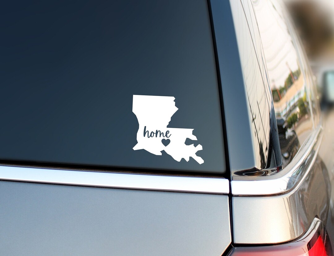Louisiana Home State Vinyl Decal Sticker, Car Window, Laptop, Phone ...