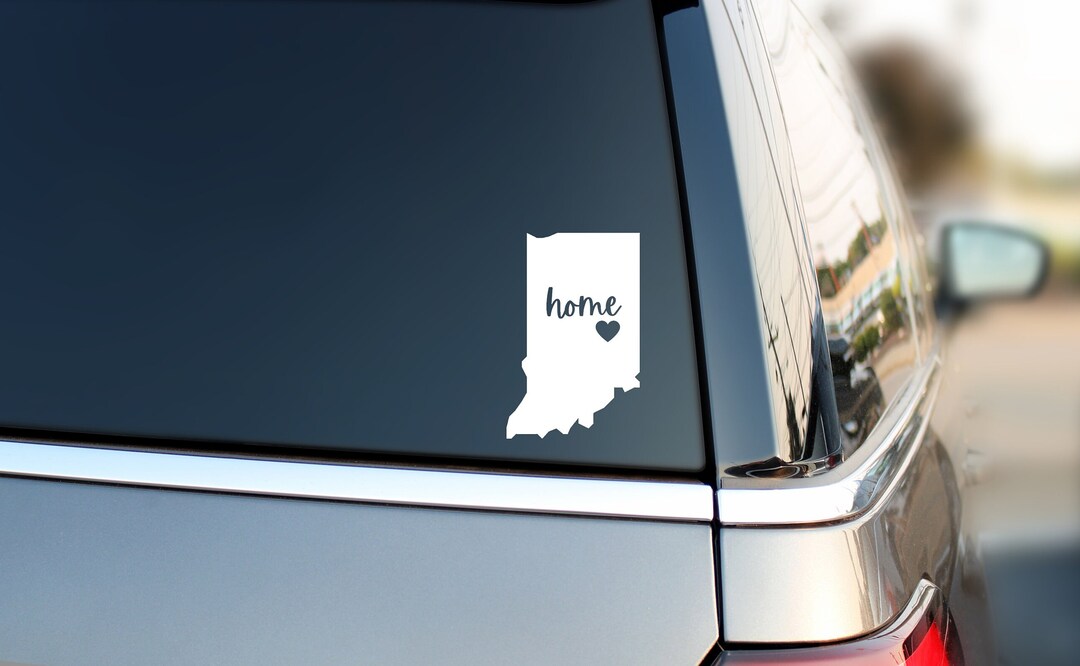 Indiana Home State Vinyl Decal Sticker, Car Window, Laptop, Phone ...