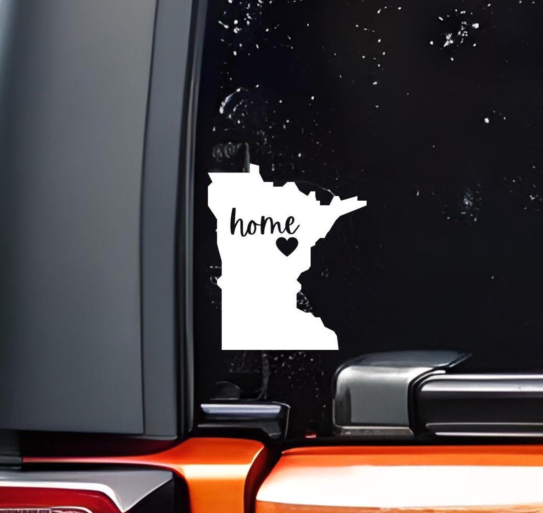 Minnesota Home State Vinyl Decal – Car, Laptop, Phone Sticker - Etsy