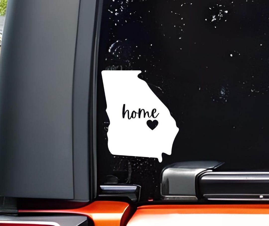 Custom Georgia Home State Vinyl Decal Sticker – Perfect for Cars ...