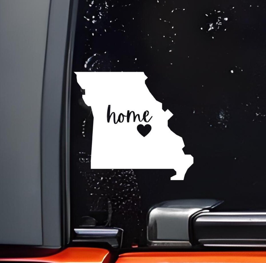 Custom Missouri Home State Vinyl Decal Sticker, Car Window, Laptop ...