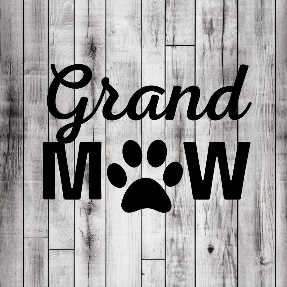 Grand Maw Vinyl Decal, Pet Grandparent Bumper Sticker - Etsy