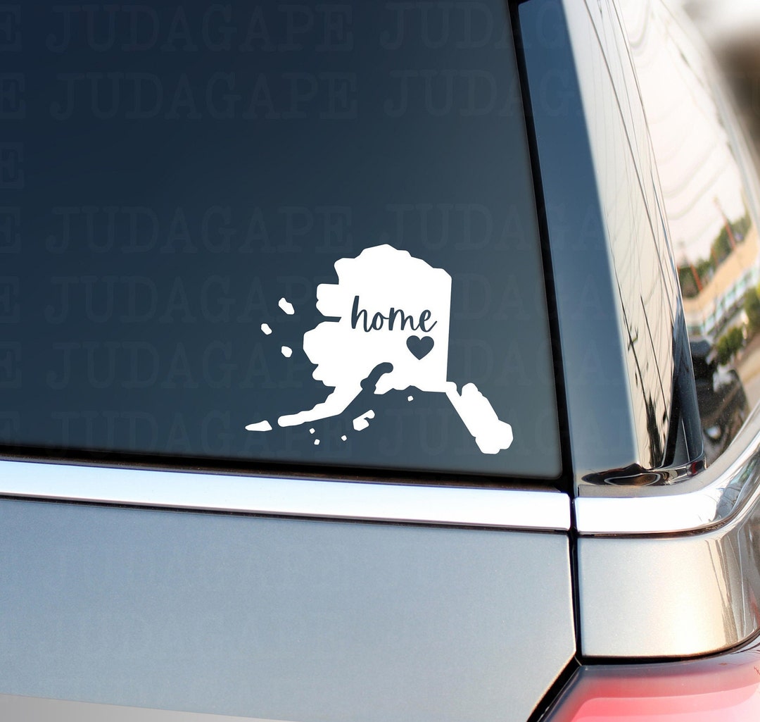 Alaska Decal Sticker, Bumper Sticker, State Love Decal, State Pride ...