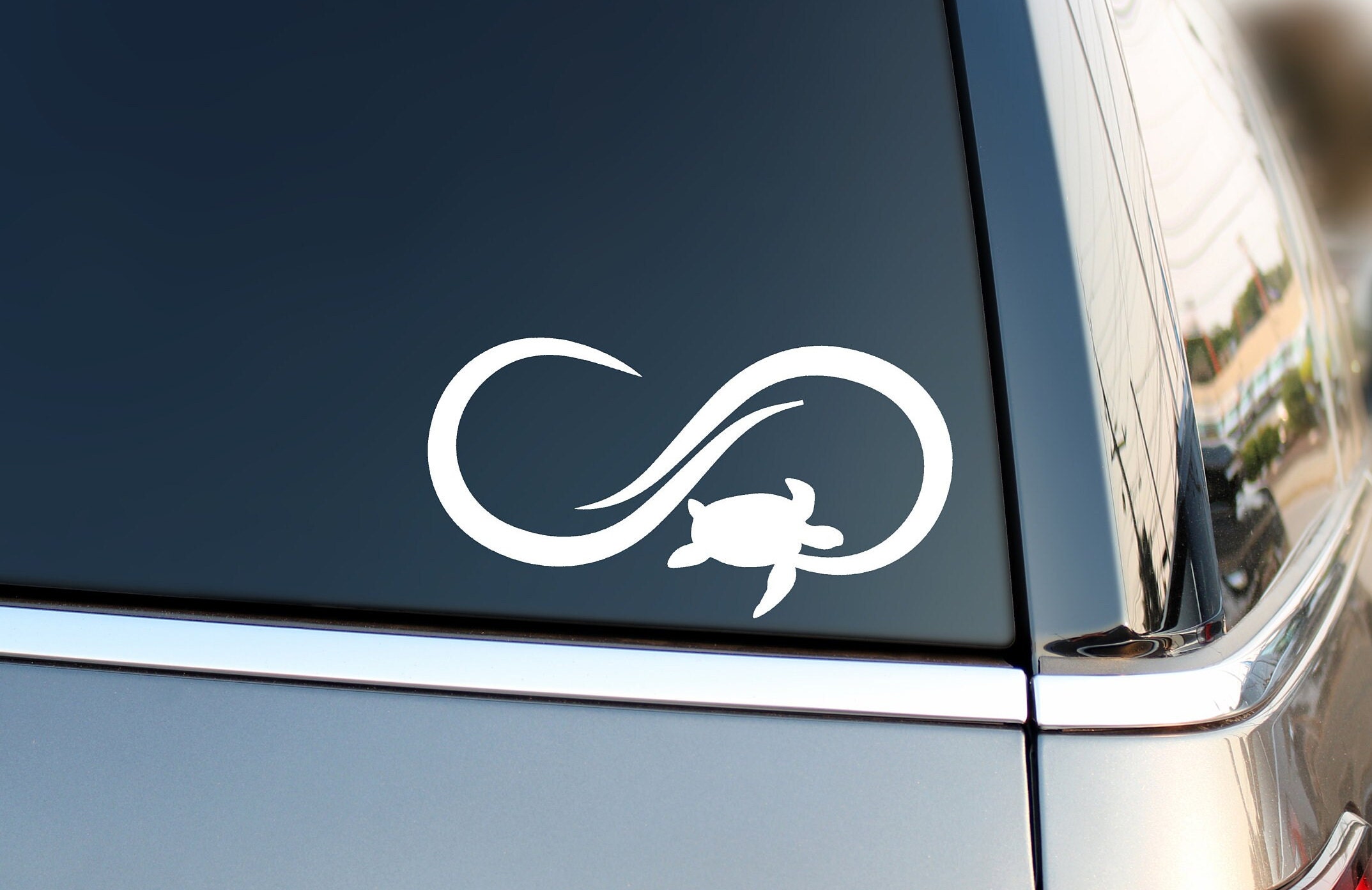 Turtle Vinyl Decal Sticker, Turtle Decal, Sea Turtle Infinity, Windows ...
