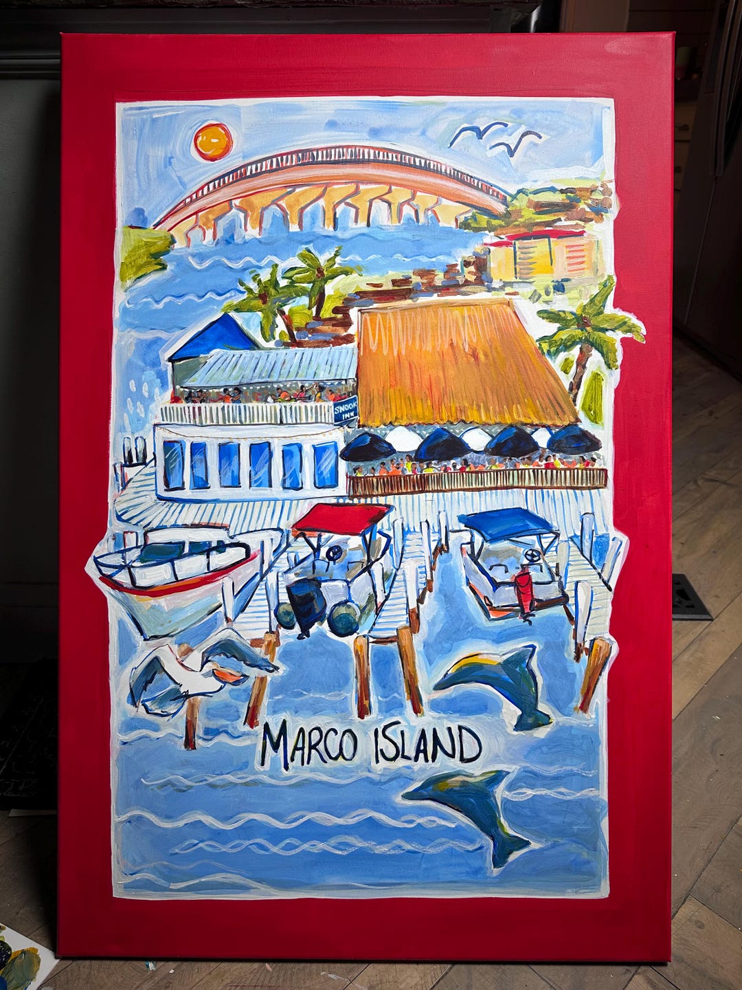 Snook Inn on Marco Island, Marco Island, Tea Towel, Kitchen Art - Etsy