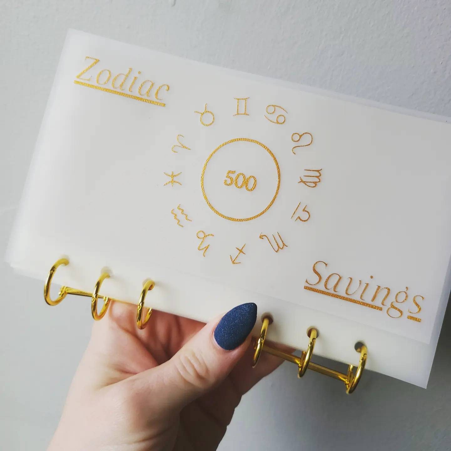 Zodiac Savings Binder 1K Savings Reusable Binder - Etsy