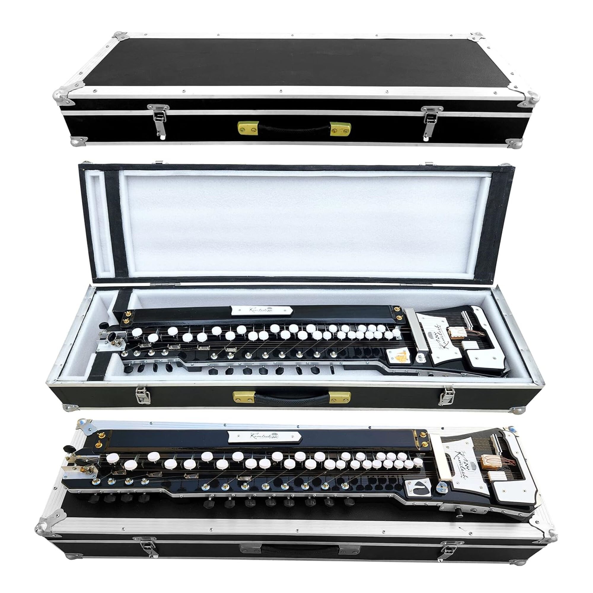 Complete Indian Banjo bulbul Tarang Set: 29 Keys 14 Strings Royal Blue ...