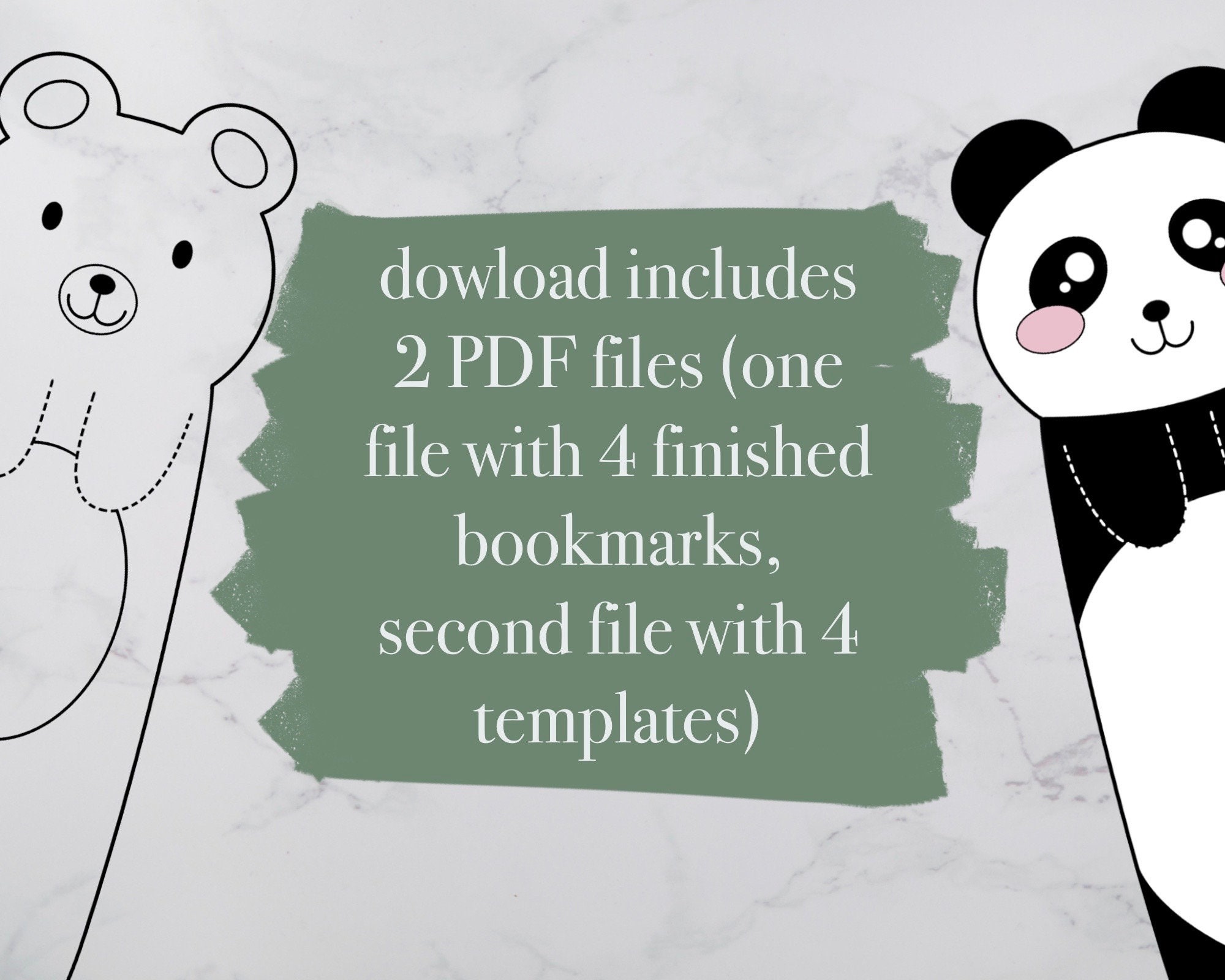 Printable Coloring Bookmarks Set for Kids and Adults | Cute Pet Animals ...