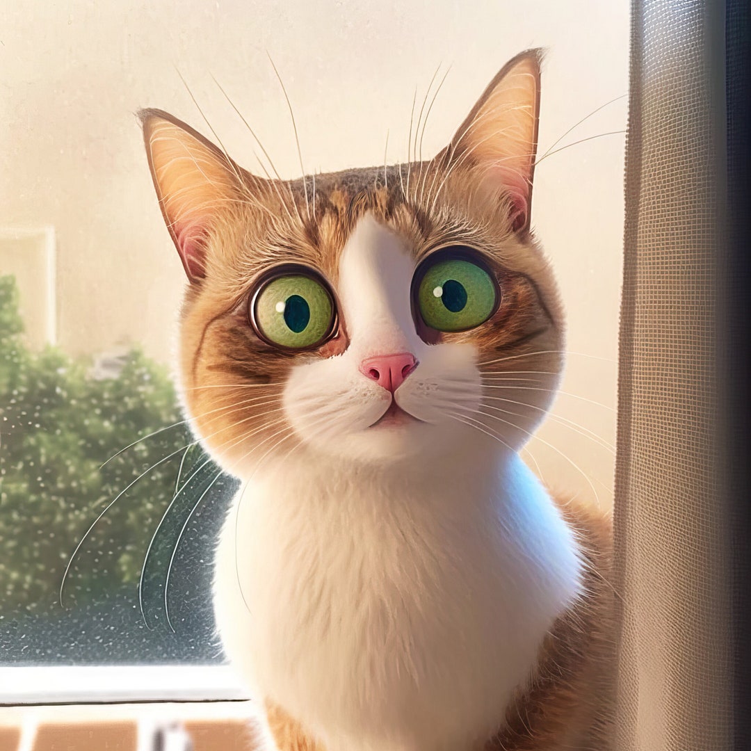 Portrait Like 3D Animation Drawing of Your Pet - Etsy