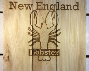Fresh Lobster Sign Carved in a 48x8 Solid Wood - Etsy