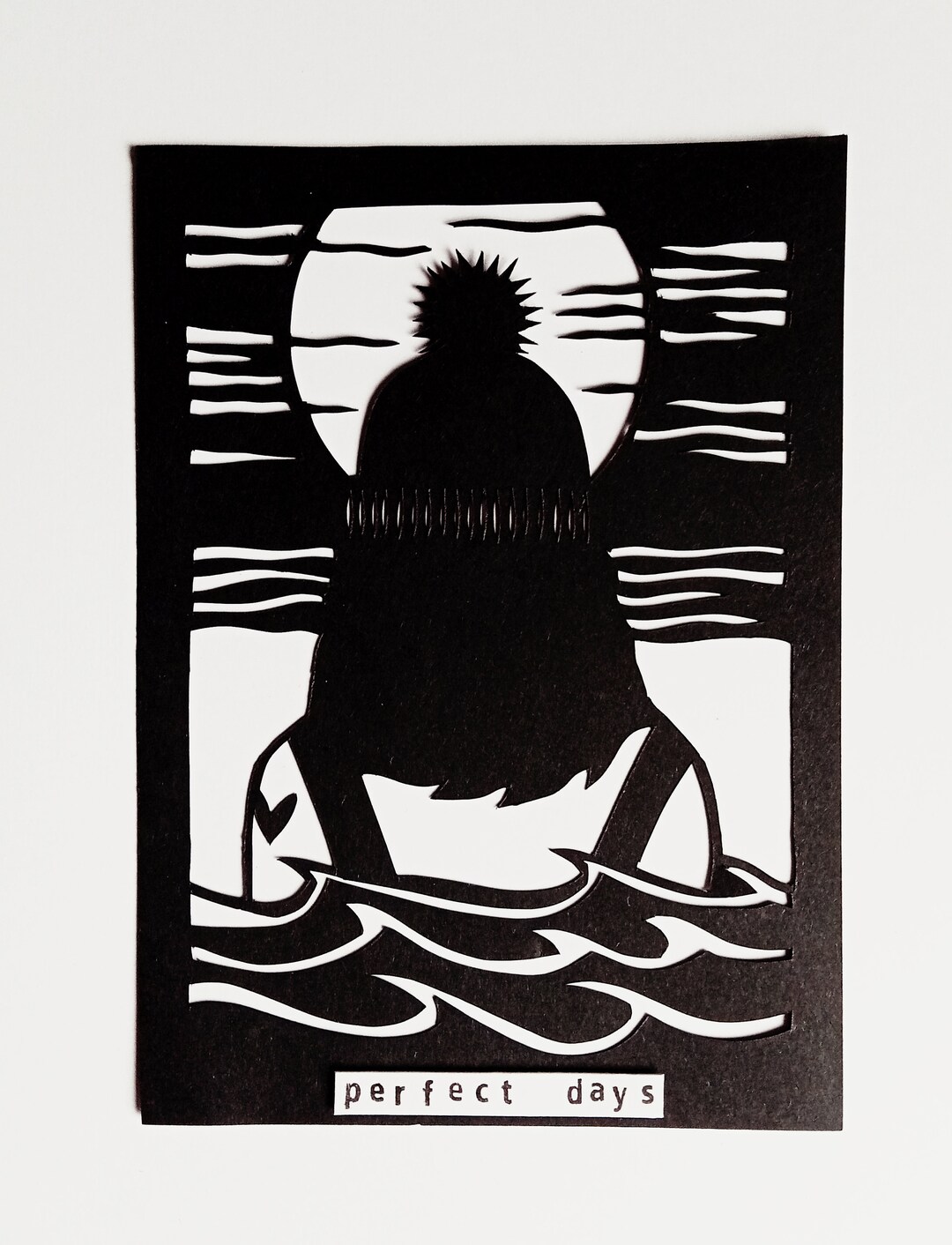 Wild Swimming Perfect Days Original Papercut - Etsy