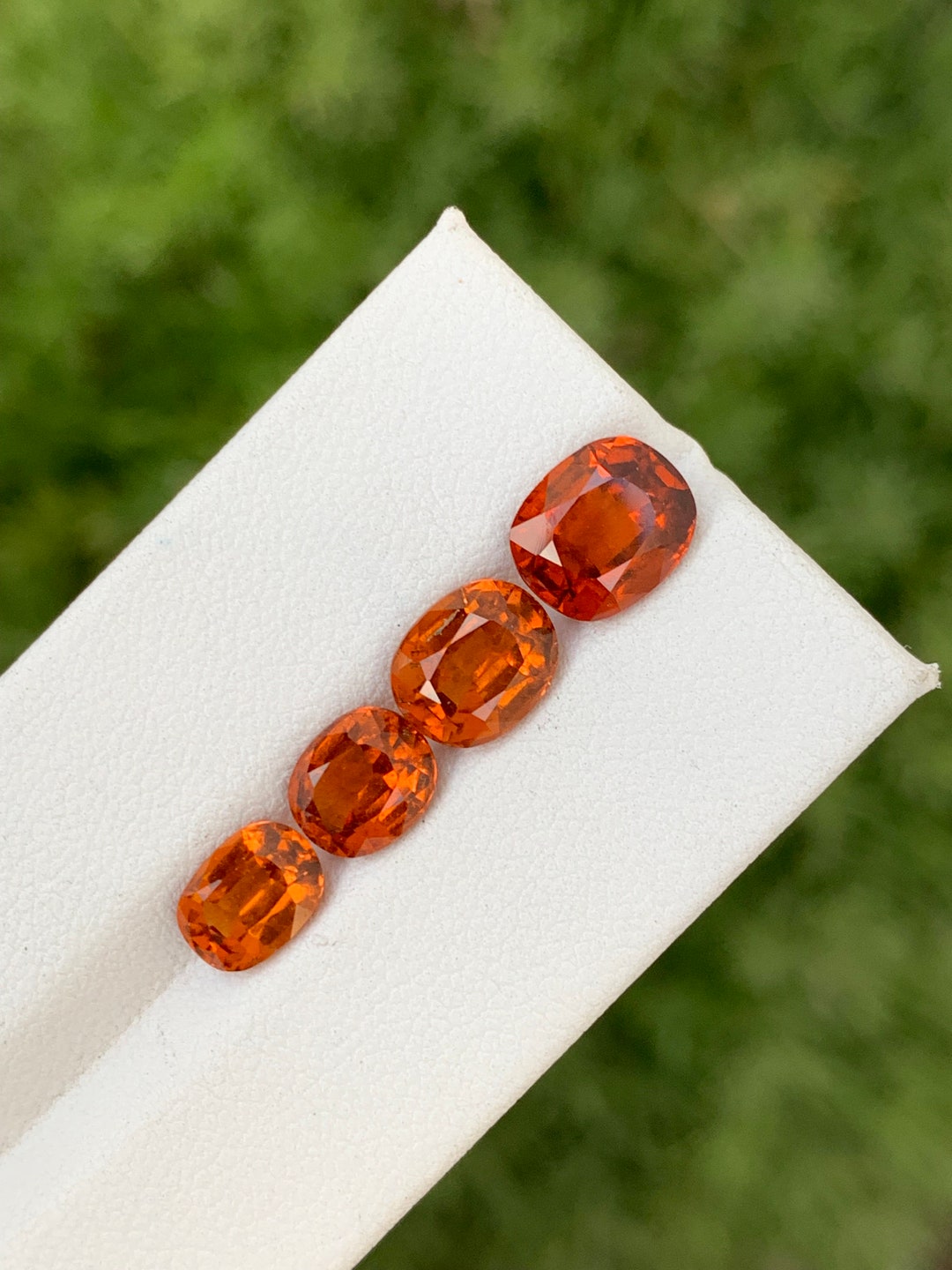 8.50 Carats Faceted Hessonite Garnet Lot | Loose Garnet | Fanta Garnet ...