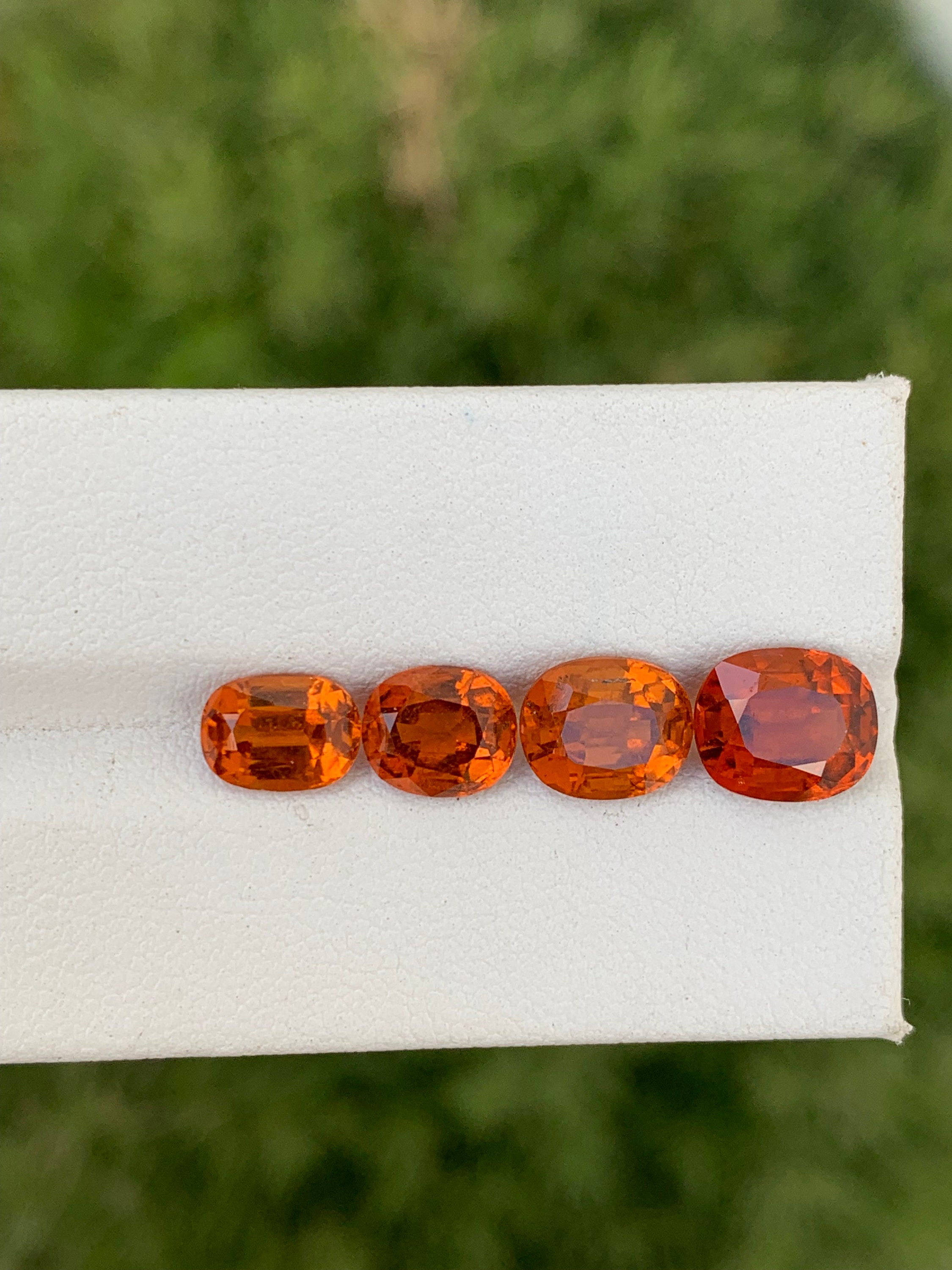 8.50 Carats Faceted Hessonite Garnet Lot Loose Garnet Fanta Garnet ...