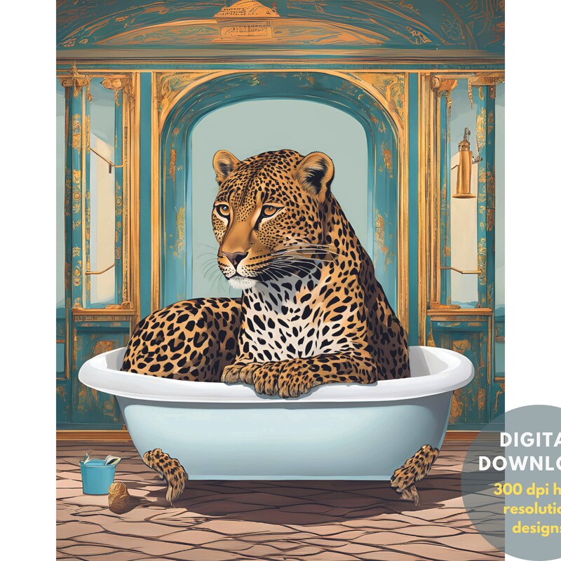 Leopard Bathroom - Etsy