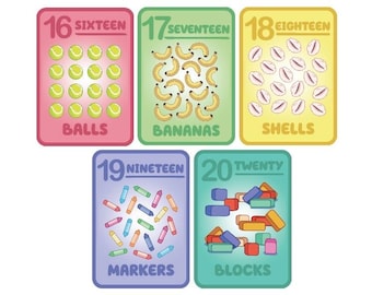 Bluey Number Flashcards | Bluey Counting 1-20 | 20 Numbers Flashcards ...