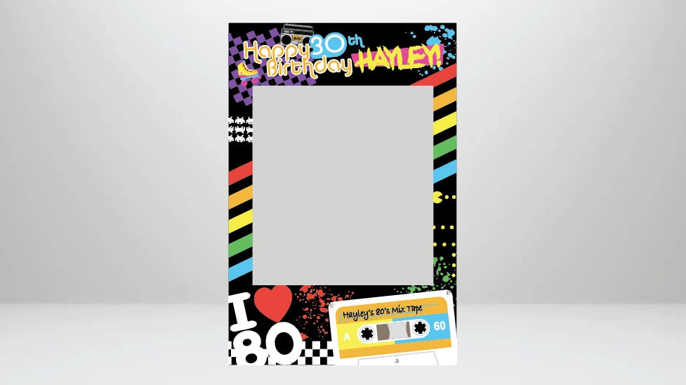Printable 80s Photo Booth Party Frame | Digital Download - Etsy
