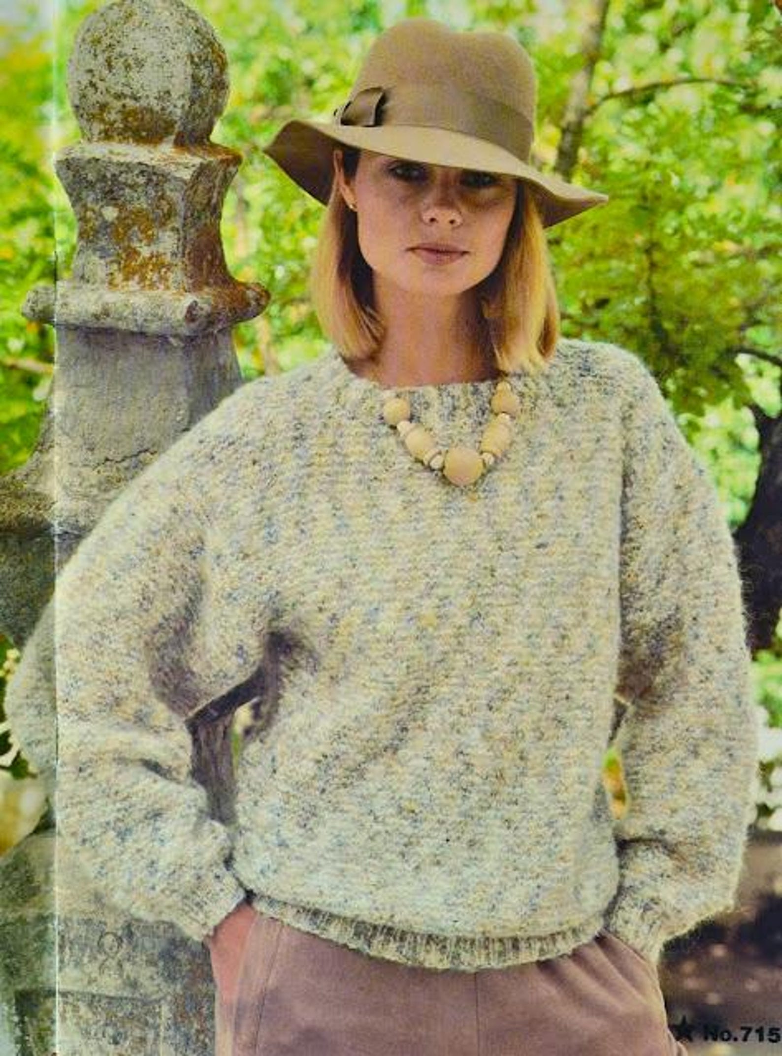 Wendy Donna & Dolce Knitting Pattern Lady's Sweater - Etsy