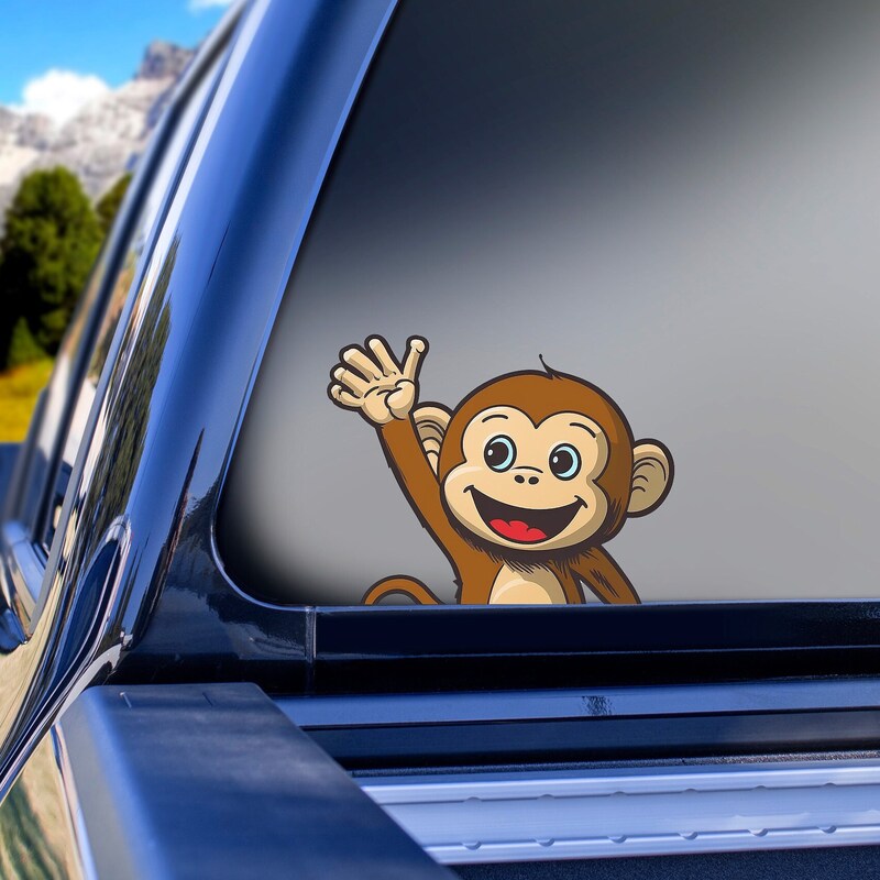 Monkey Wall Decals - Etsy