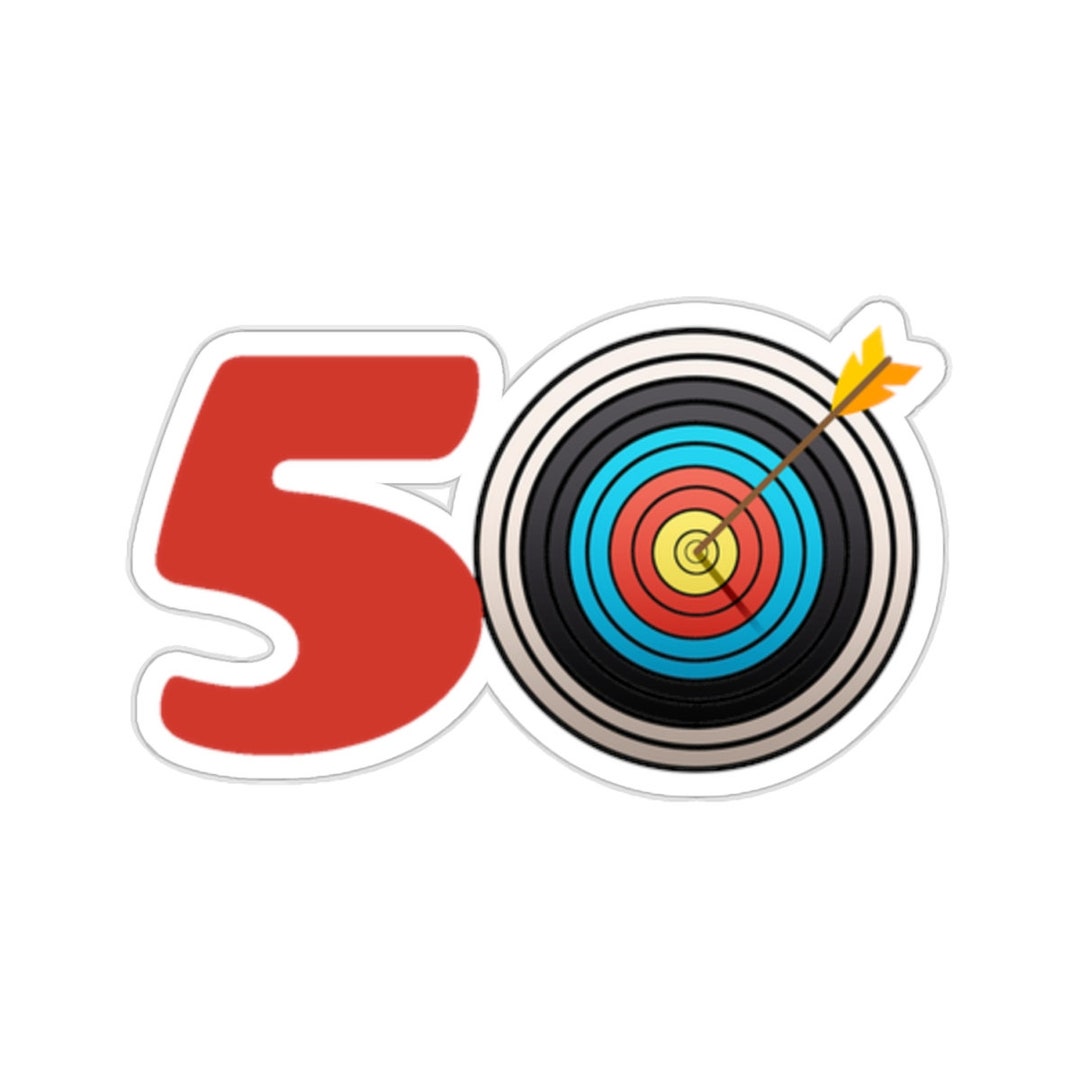Archery Sticker, Perfect Round, Score of 50, Perfect Score, Perfect ...