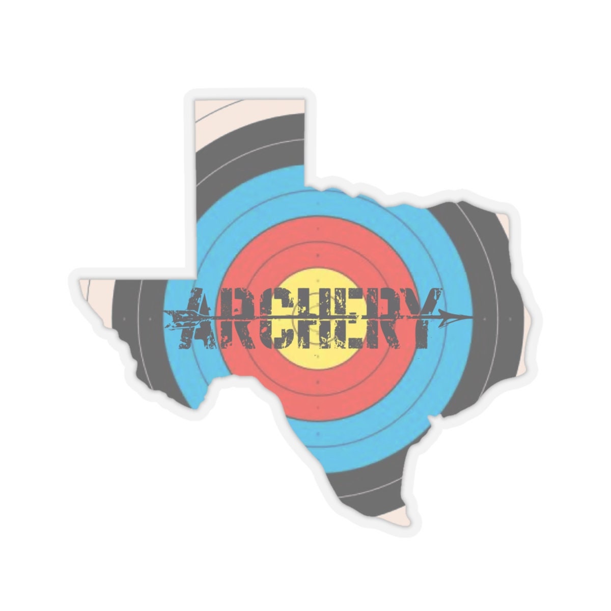 Texas Archery Sticker, Texas State Archer Sticker, Archery Sticker for ...