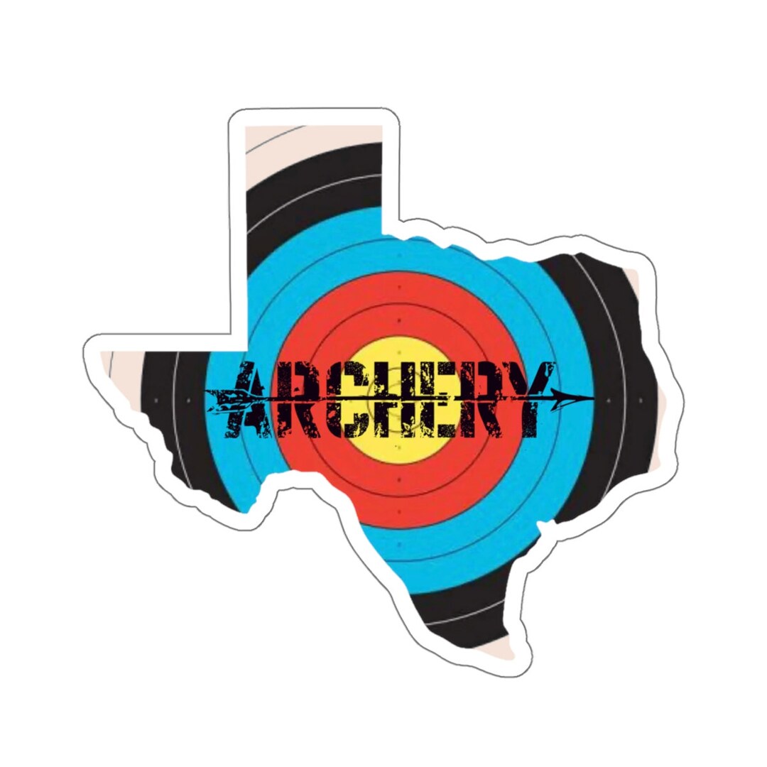 Texas Archery Sticker, Texas State Archer Sticker, Archery Sticker for ...
