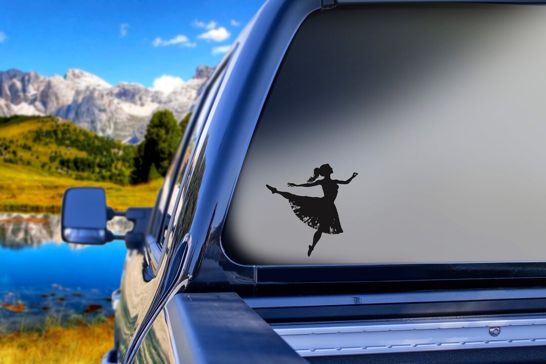 Ballet Dancer Silhouette Vinyl Sticker, Ballet Sticker, Dancer Lover ...