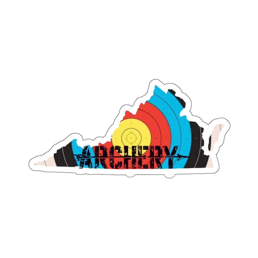 Virginia Archery Sticker, Virginia State Archer Sticker, Archery ...