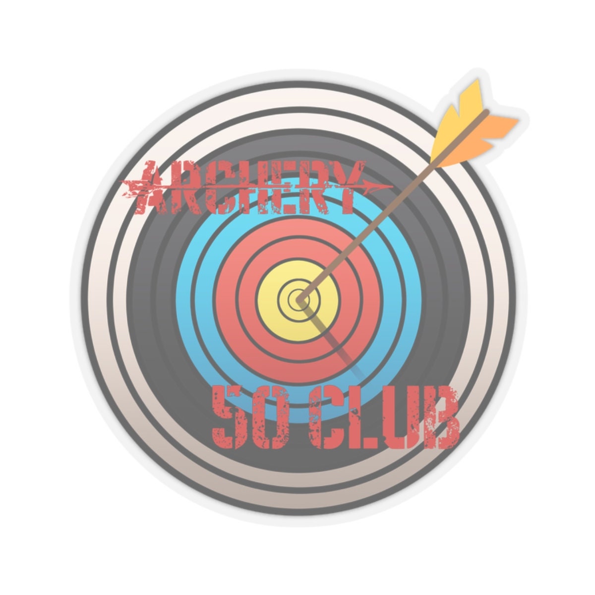 Archery Sticker, Perfect Round, Score of 50, Perfect Score, Perfect ...