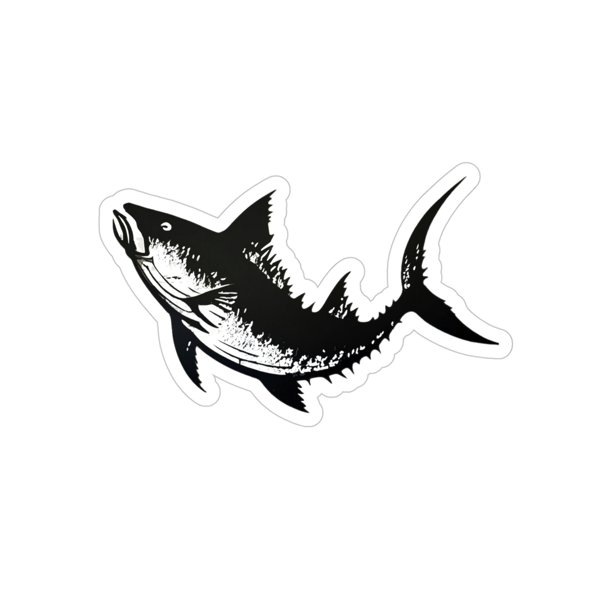 Ocean Fish Sticker Fish Silhouette Sticker Sticker Gifts - Etsy