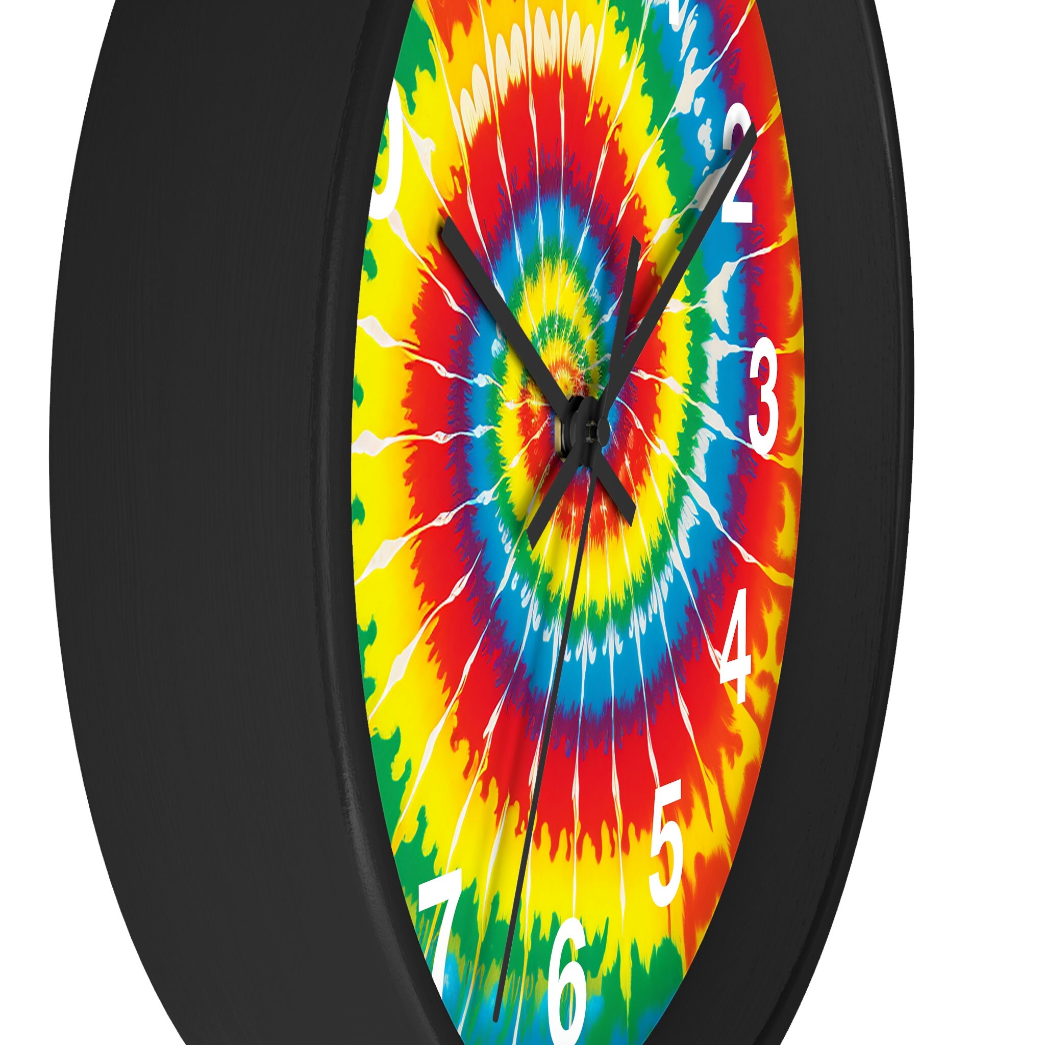 Tie-dye Wall Clock Hippie Clock Peace and Love Clock Clock - Etsy
