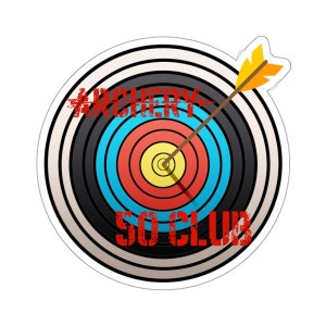 Archery Sticker, Perfect Round, Score of 50, Perfect Score, Perfect ...