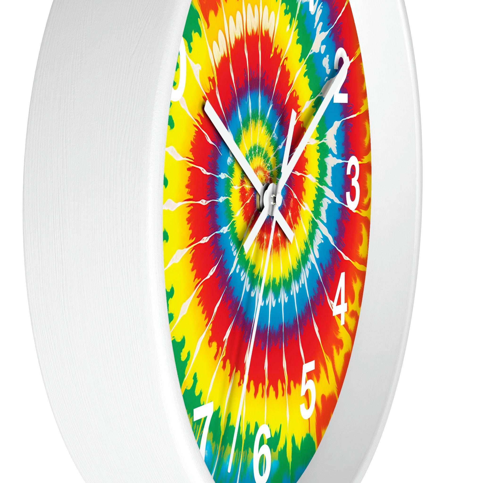 Tie-dye Wall Clock Hippie Clock Peace and Love Clock Clock - Etsy